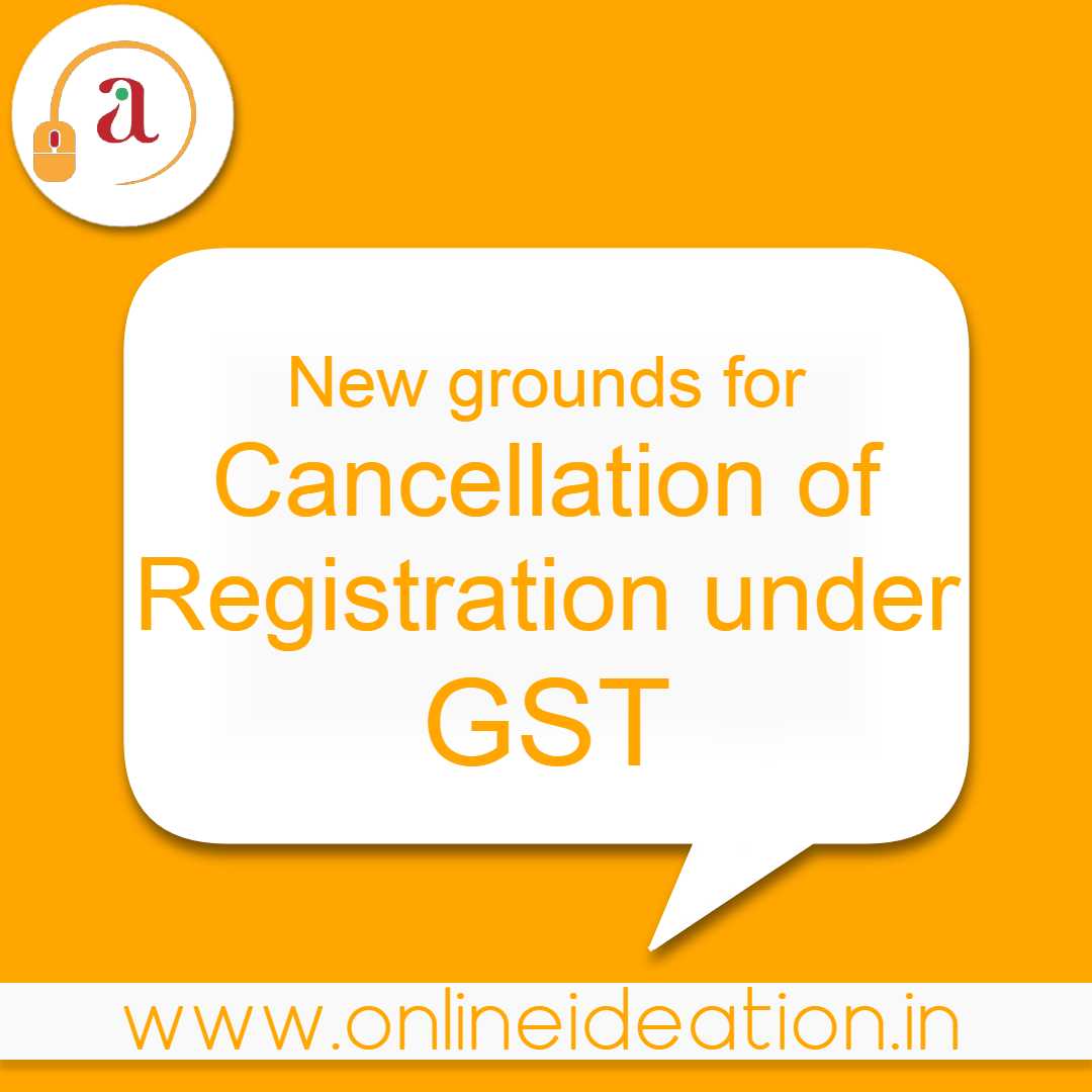 Cancellation Or Suspension Of Registration Under Gst at Linda Recinos blog