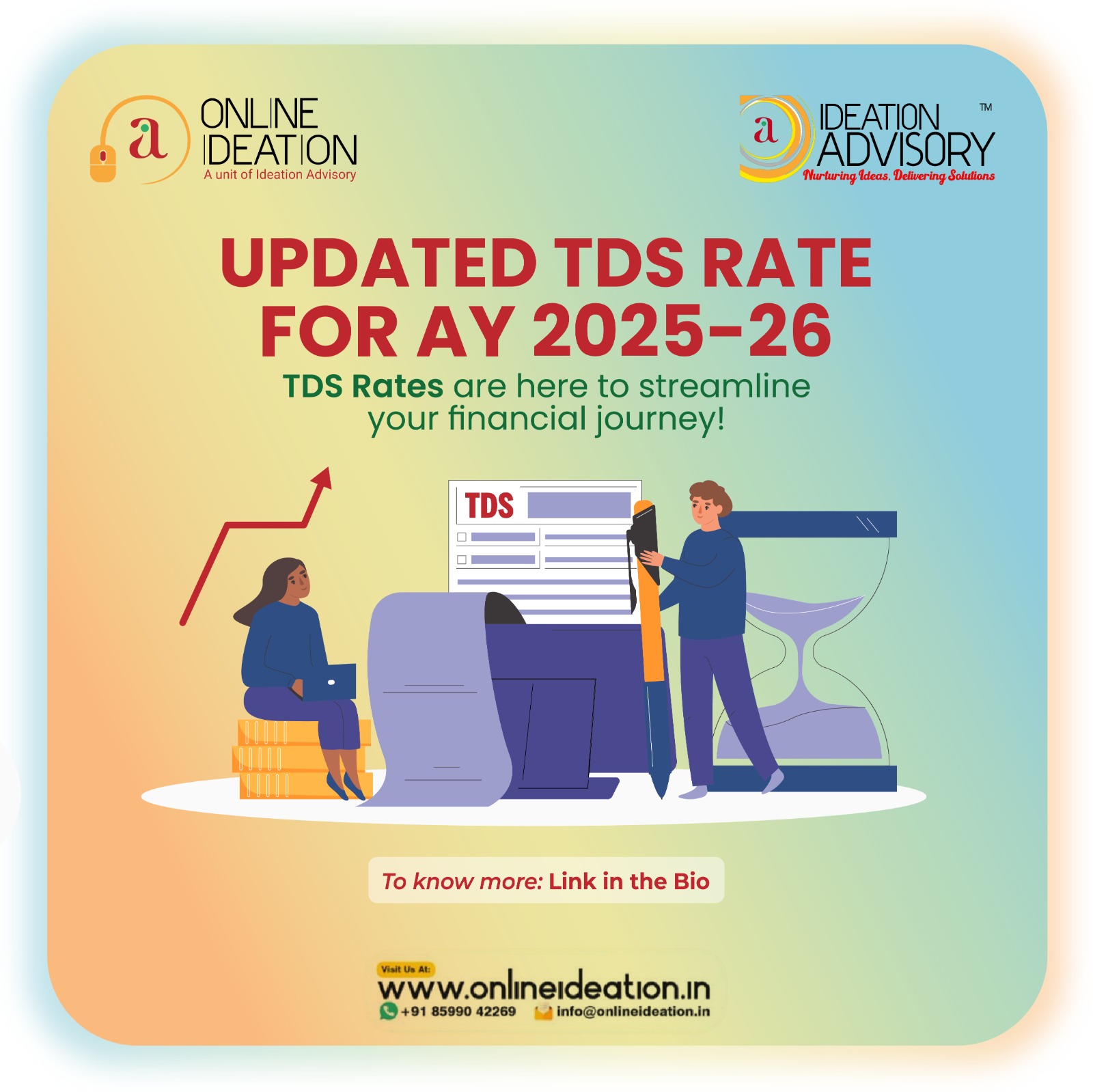 Rates for tax deduction at source Assessment year 2025-26 | Onlineideation